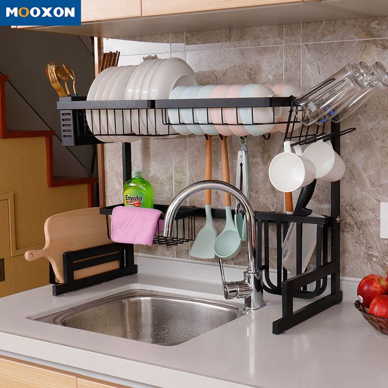 65cm Stainless Steel Kitchen Sink Dish Drying Rack Drainer Storage ...